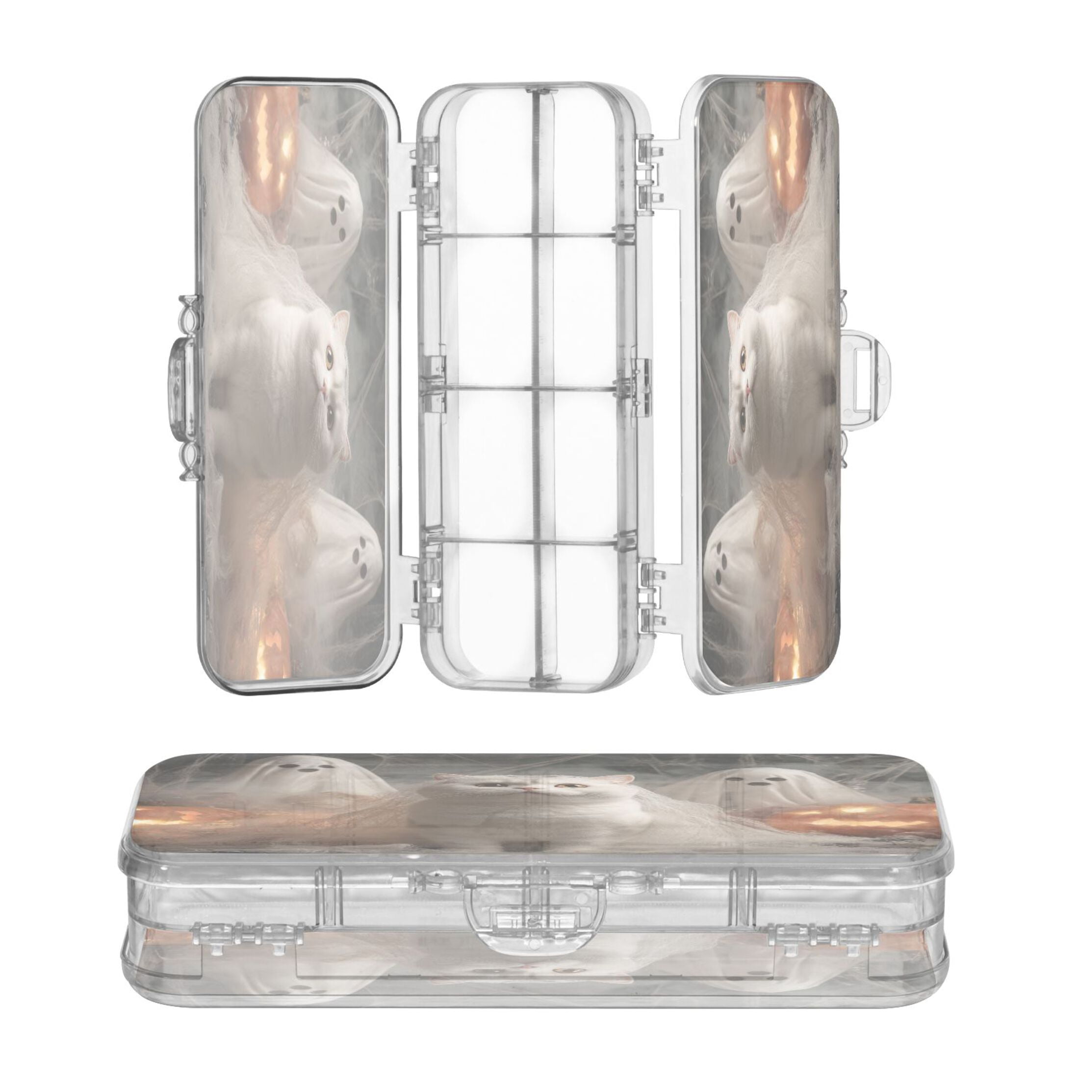 Plastic Pencil Box Large Capacity Pencil Boxes Clear Boxes with Snap ...