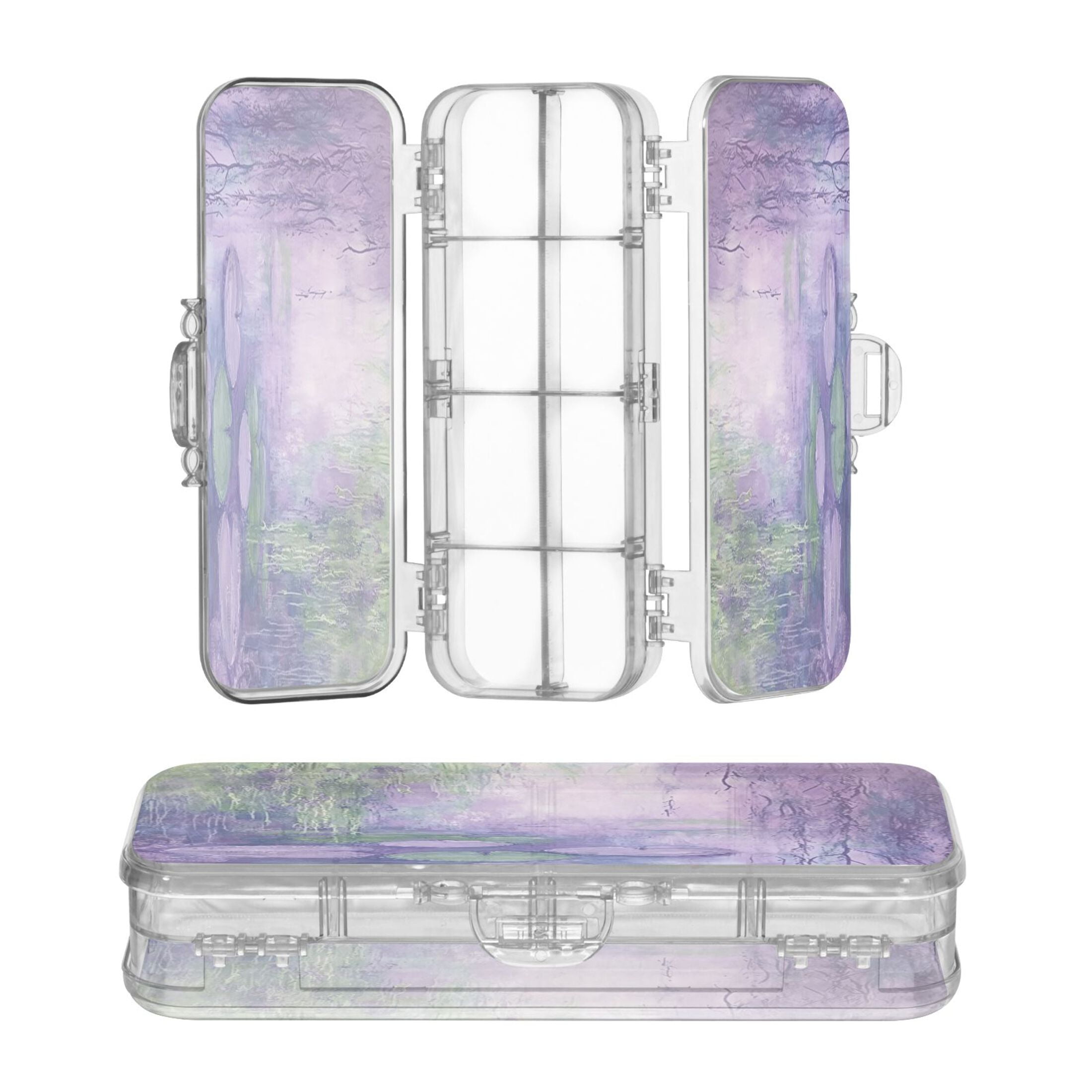 Plastic Pencil Box Large Capacity Pencil Boxes Clear Boxes with Snap ...