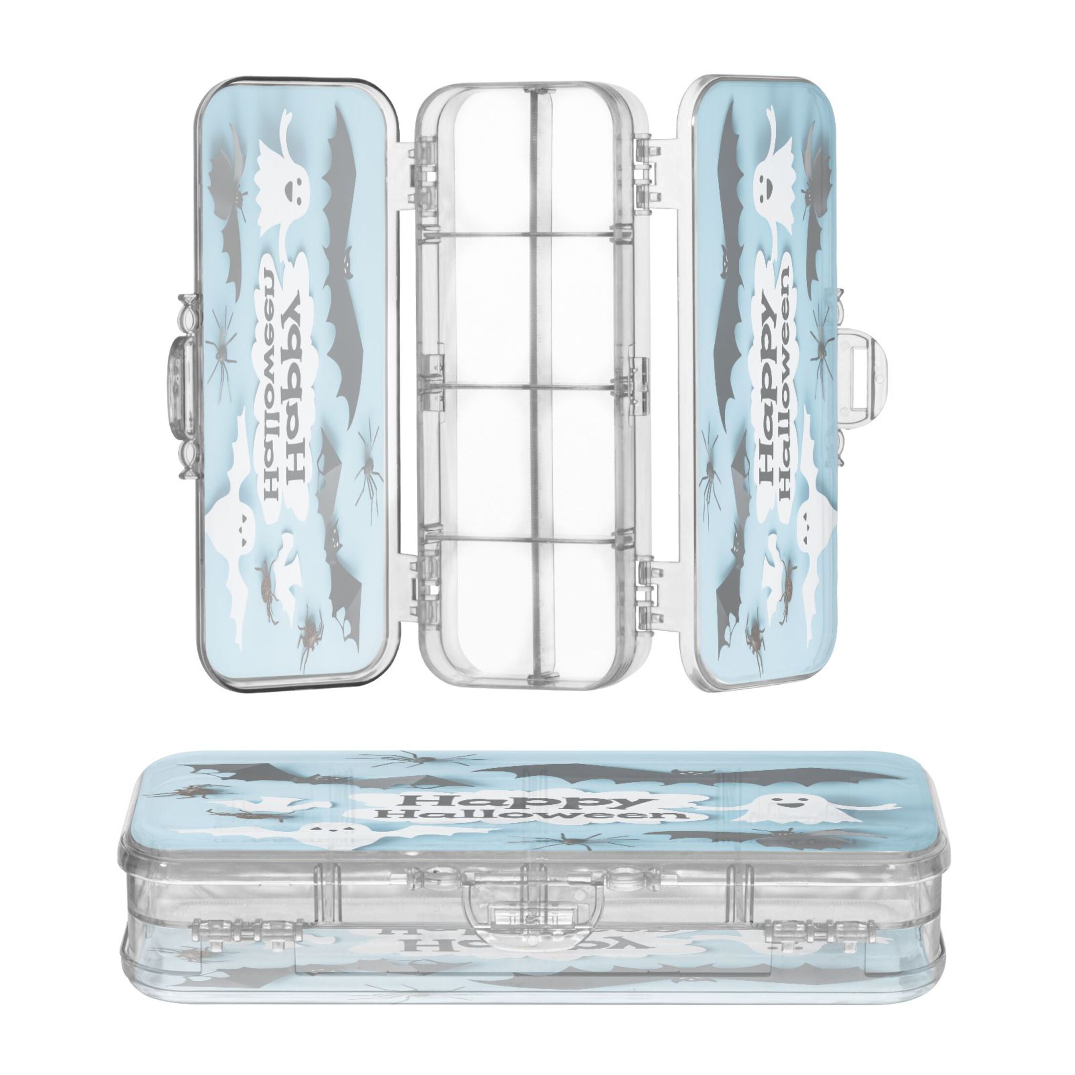 Plastic Pencil Box Large Capacity Pencil Boxes Clear Boxes with Snap ...