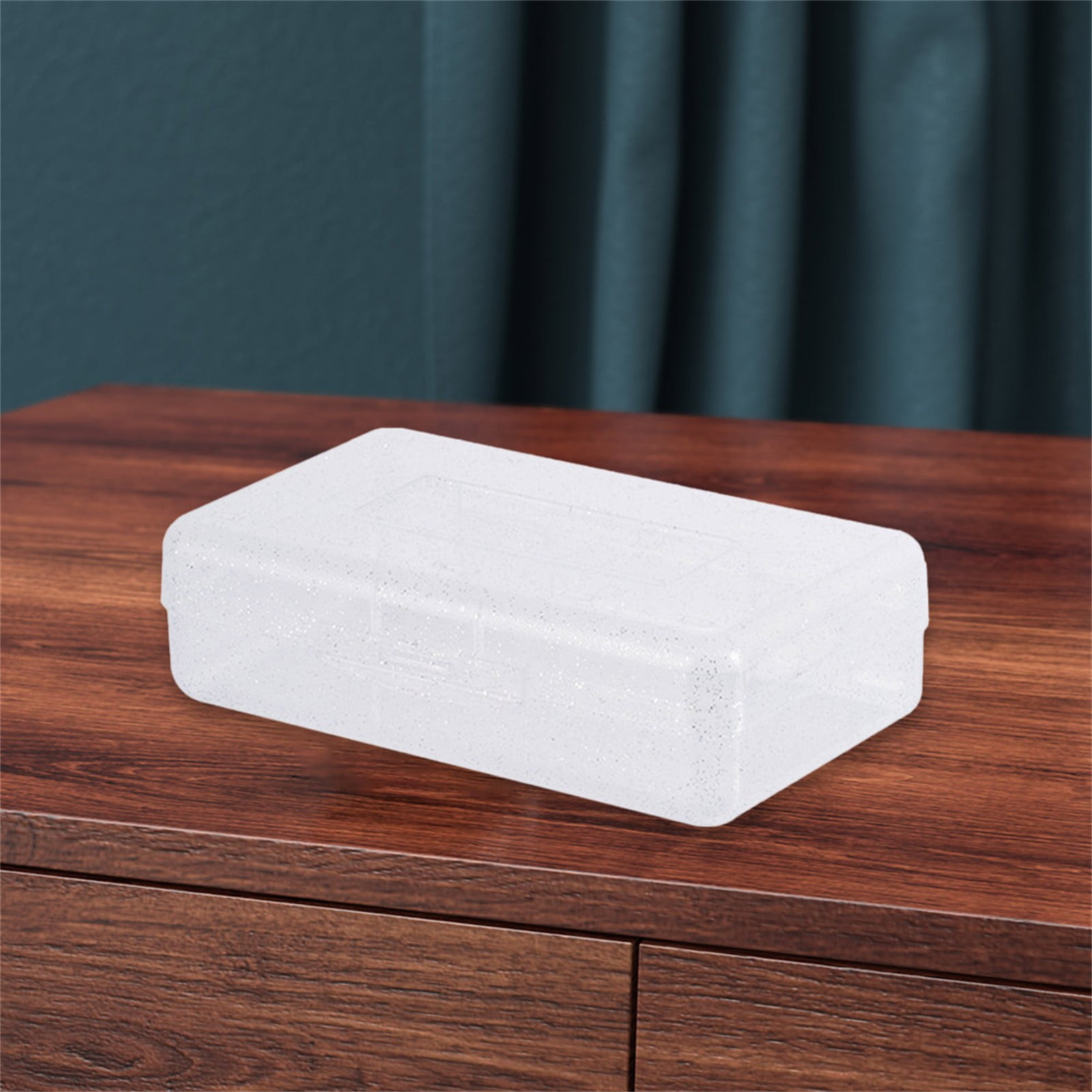Plastic Pencil Case Box, Large Crayon Marker Pen Organizer, Clear ...