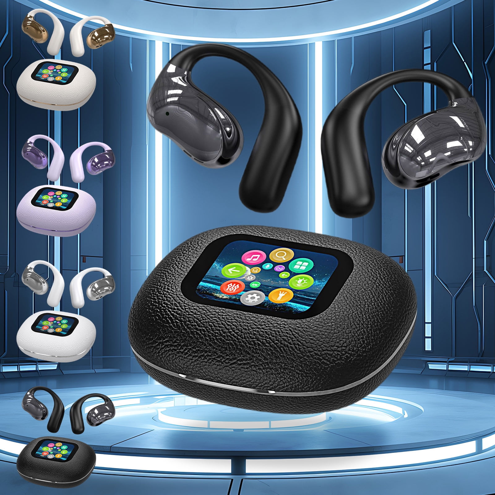 Clearance Items！Bluetooth Headset,Full-Color Touchscreen,Leather ...