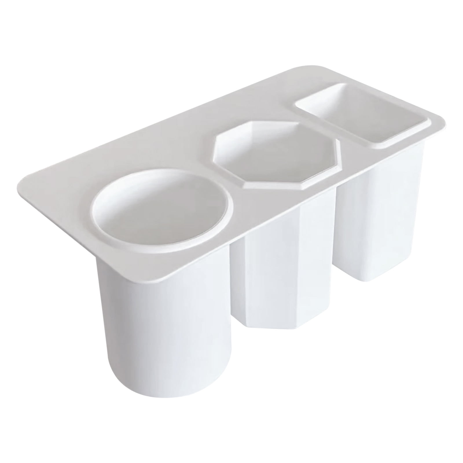 Plastic Pencil Holder 3 Compartments, Pencil, Rigid Pen, Eraser Storage ...