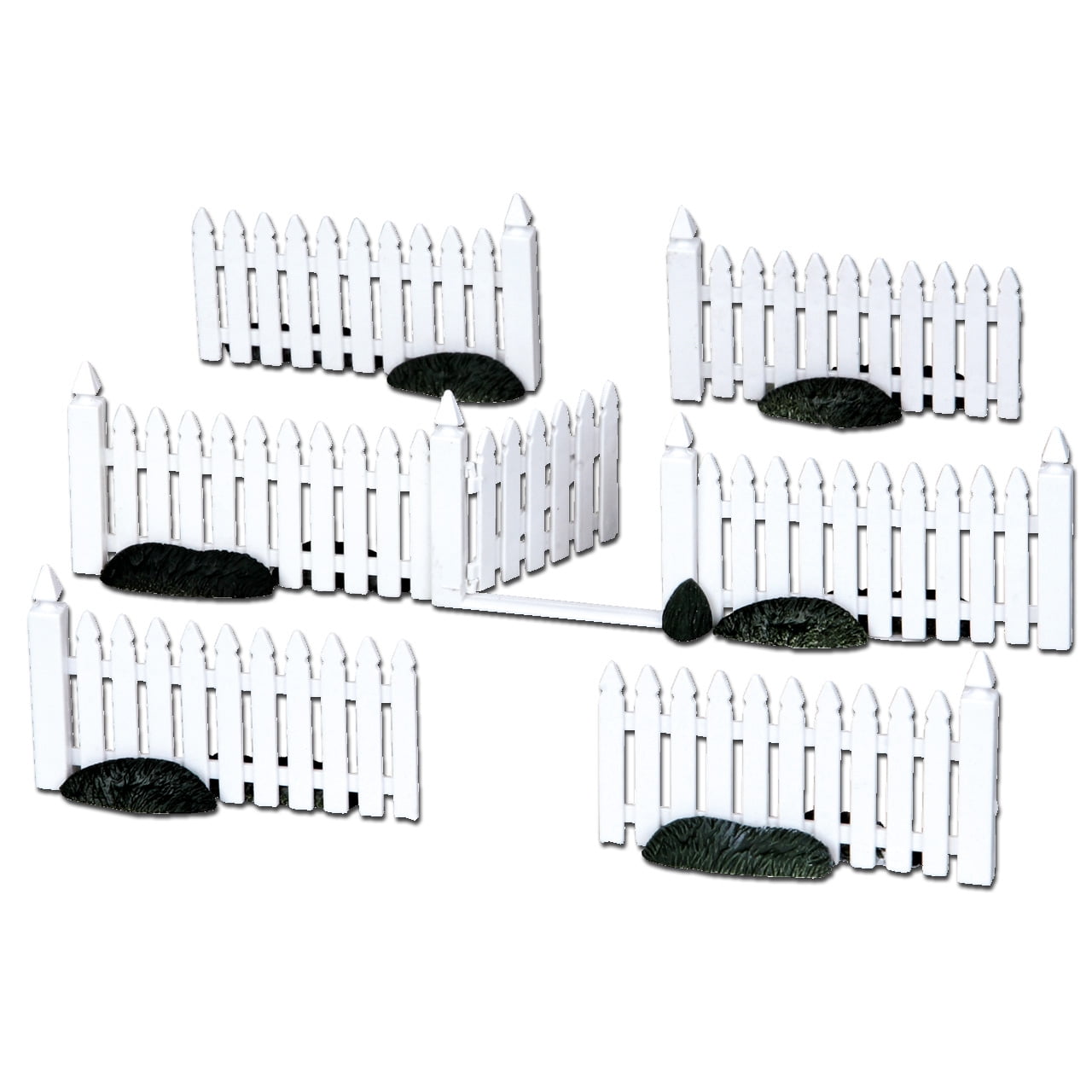 Plastic Picket Fence - 7 Piece Set - Walmart.com