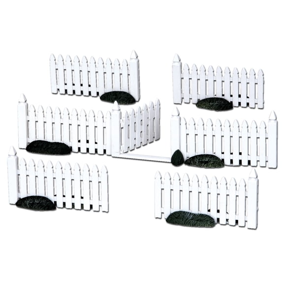 Plastic Picket Fence - 7 Piece Set - Walmart.com