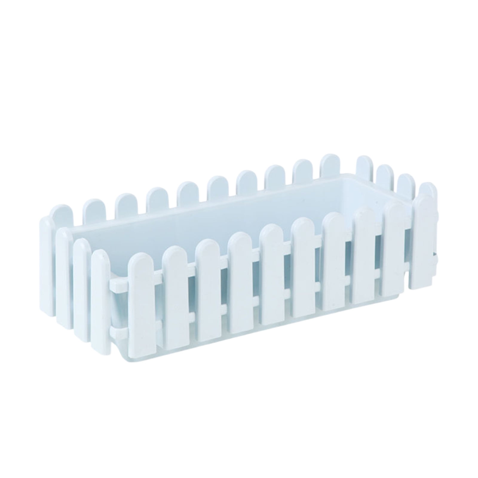 Plastic Picket Fence Window Box Flower Box Plastic Garden Basket Plant ...