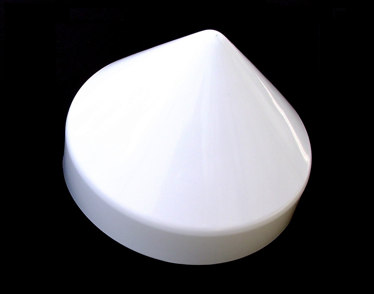 White Plastic Marine Dock Boat Pylon Edge Post Head Cover, Conical Cap ...