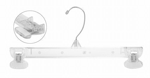 Plastic Pinch Grip Hanger w/Swivel Hook 12" - Clear - Walmart.com