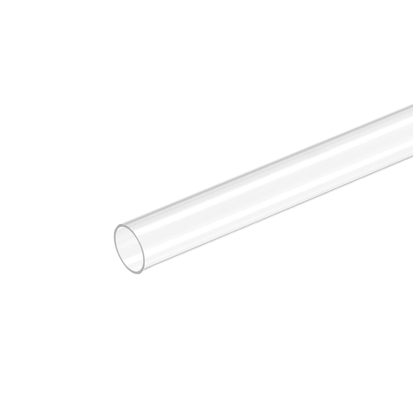 Plastic Pipe Rigid Tube Clear 0.4"(10mm) ID 0.43"(11mm) OD 9.6" (245mm ...