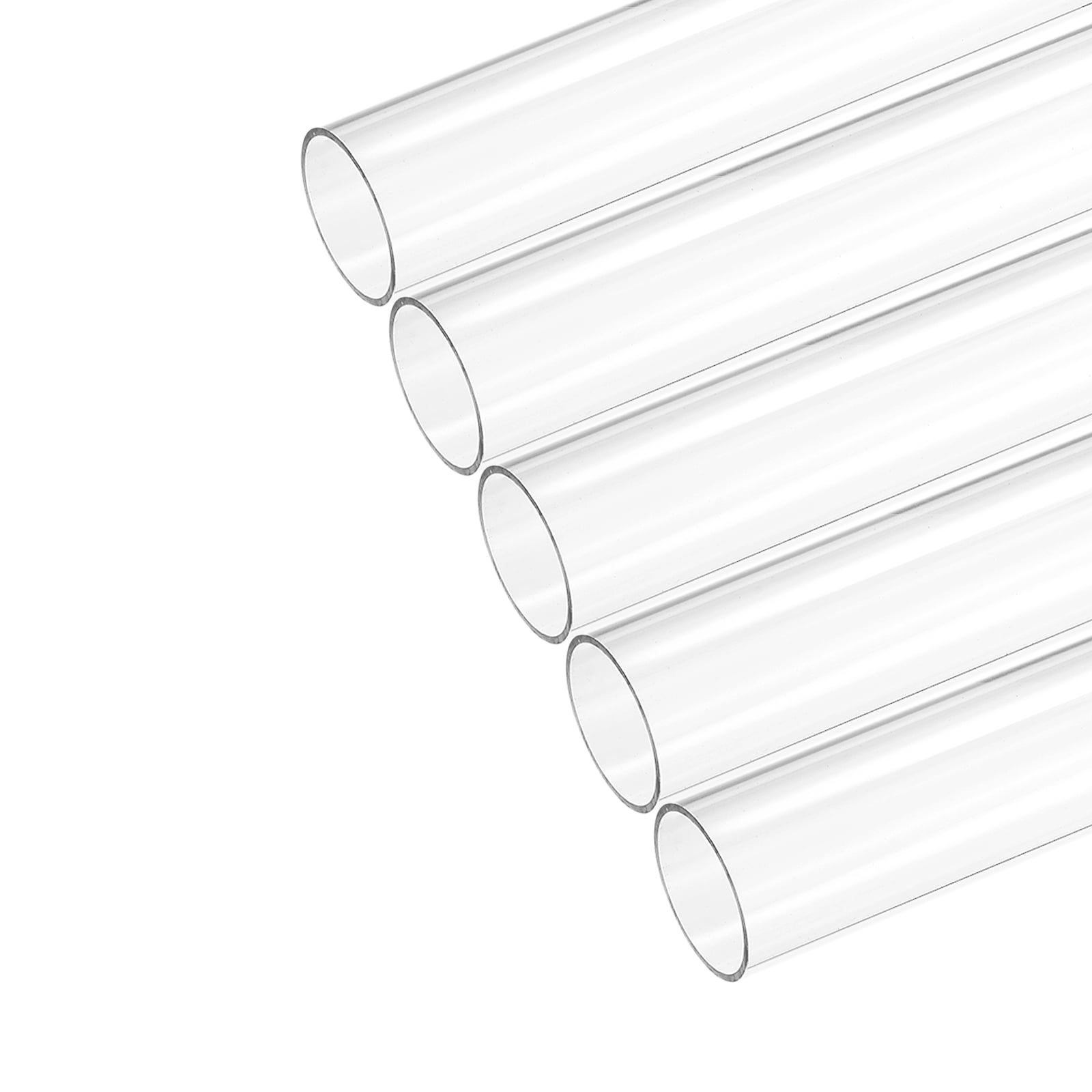Long Poly Plastic Pipe Rigid Tube Clear 0.67"(17mm) ID 0.78"(20mm) OD ...