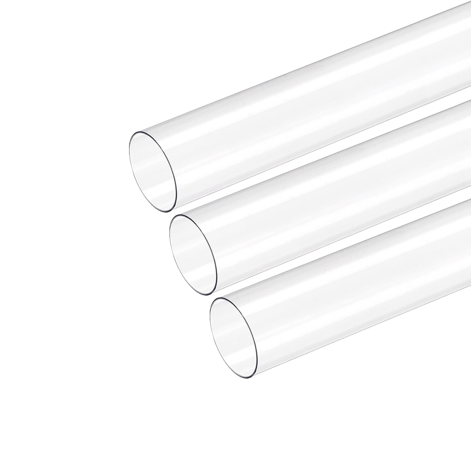 Plastic Pipe Rigid Tube Clear 0.78"(20mm) ID 0.83"(21mm) OD 6" (150mm ...