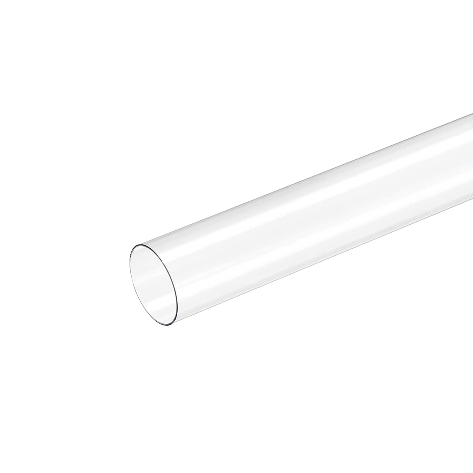 Plastic Pipe Rigid Tube Clear 0.78"(20mm) ID 0.83"(21mm) OD 9.6" (245mm ...