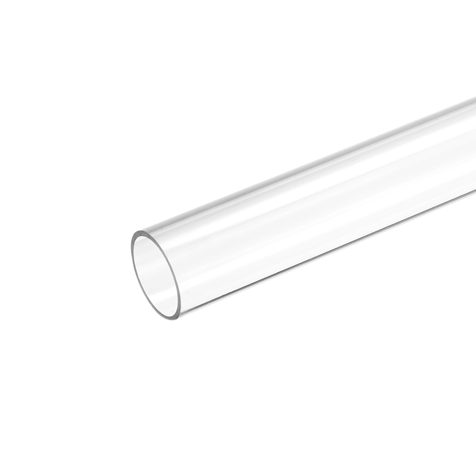 Plastic Pipe Rigid Tube Clear 0.86"(22mm) ID 1"(25mm) OD 17" (425mm ...