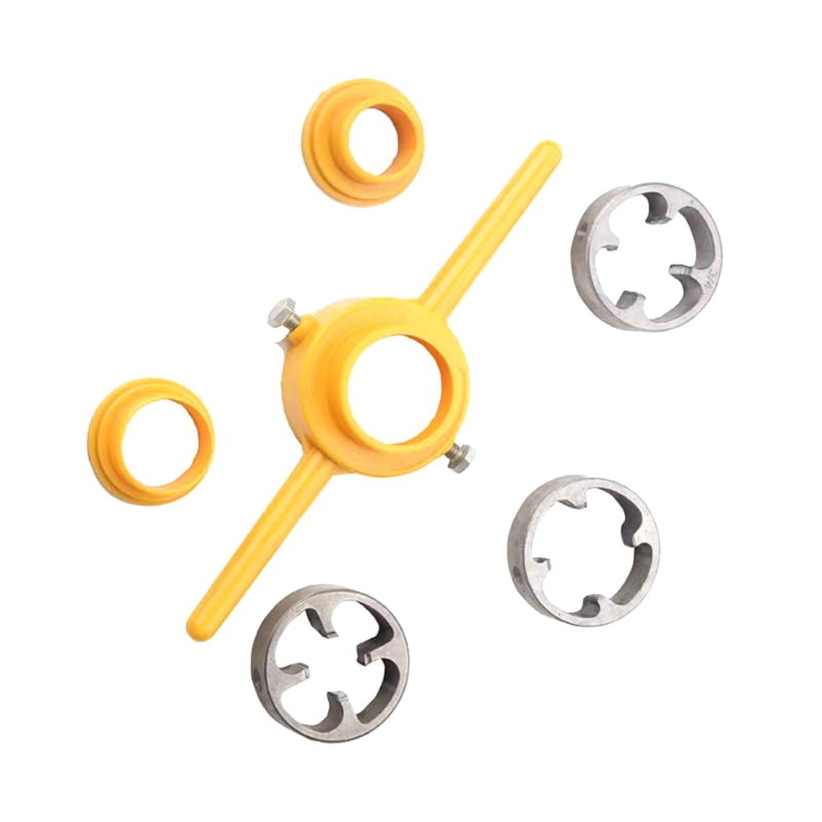 Plastic Pipe Round Die Set with 3 Dies 1/2inch, 3/4inch and 1inch NPT ...