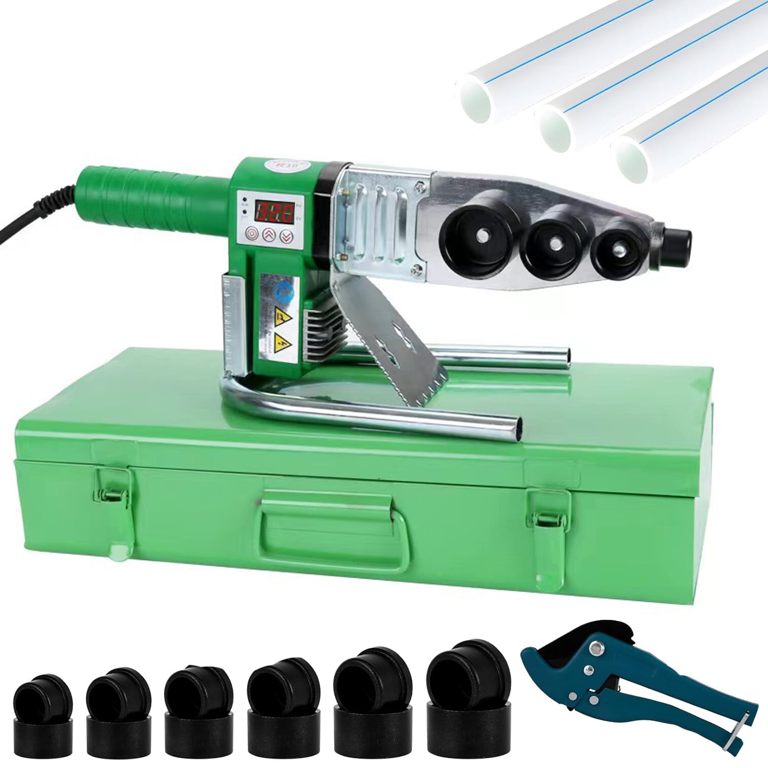 Plastic Pipe Welding Tool Kit Adjustable Socket Fusion Pipe Welder 110V ...