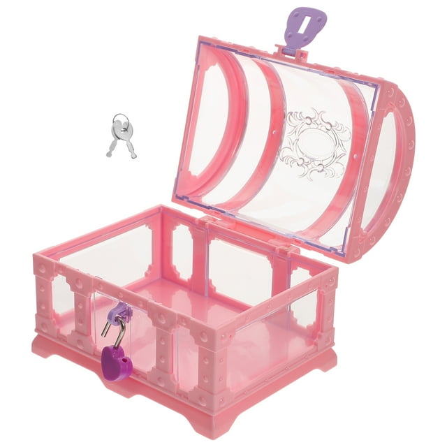 Plastic Pirate Box Toy Treasure Chest Box Small Pirate Treasure Chest ...