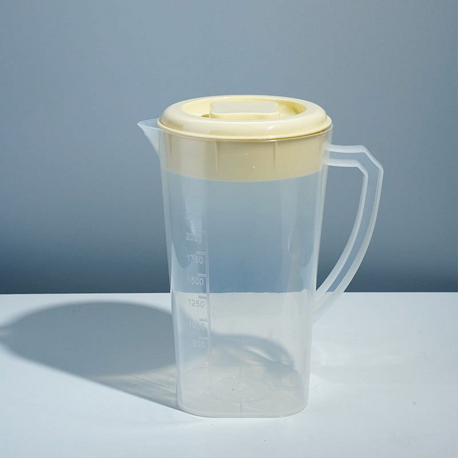 Plastic Pitcher With Lid Carafes Mix Drinks Water Jug For Hot/Cold ...