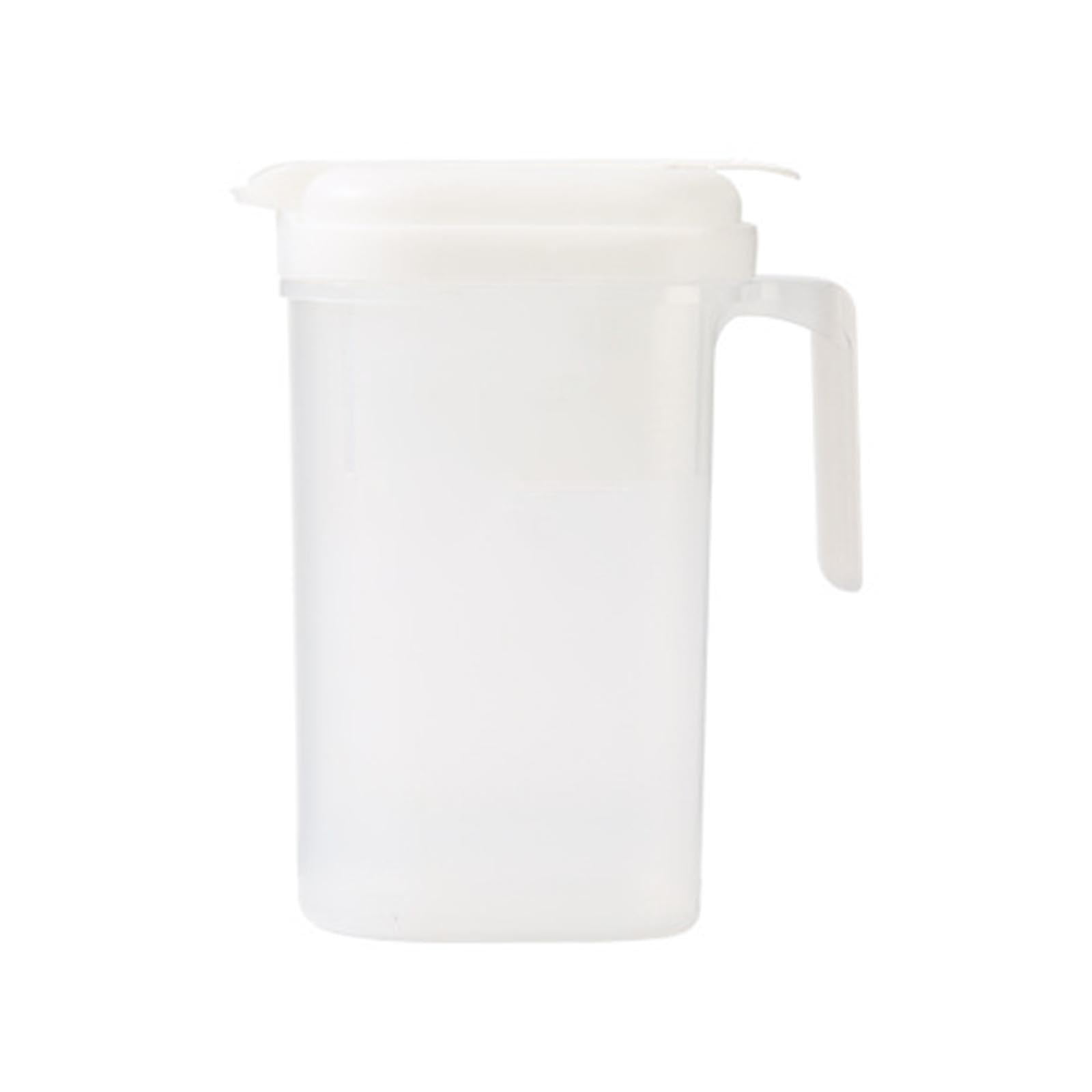 Plastic Pitcher with Lid, Fridge Door Water Jug with Handle,Cold Kettle ...