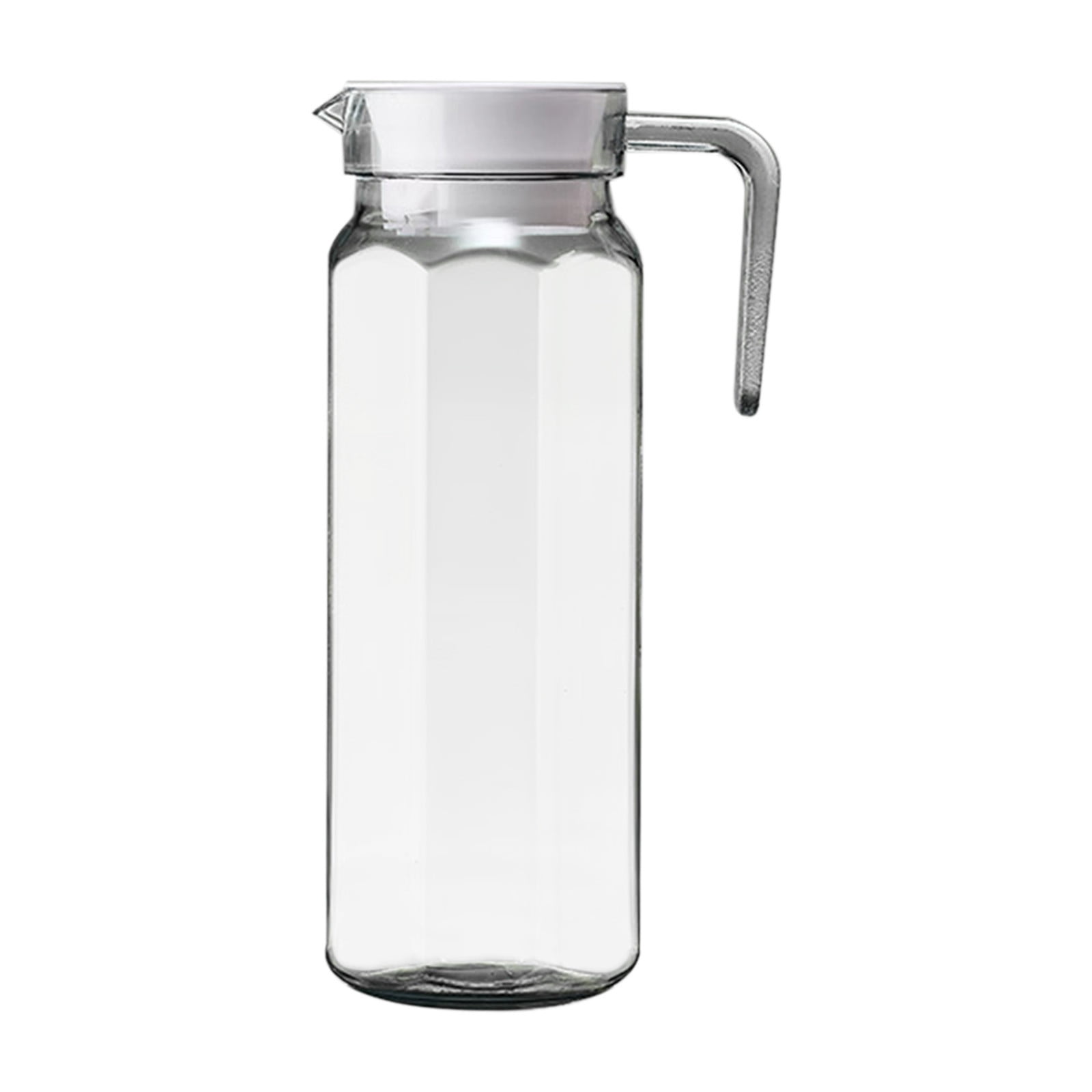 Plastic Pitcher,Unbreakable Clear Plastic Pitcher with Lid, Heat ...