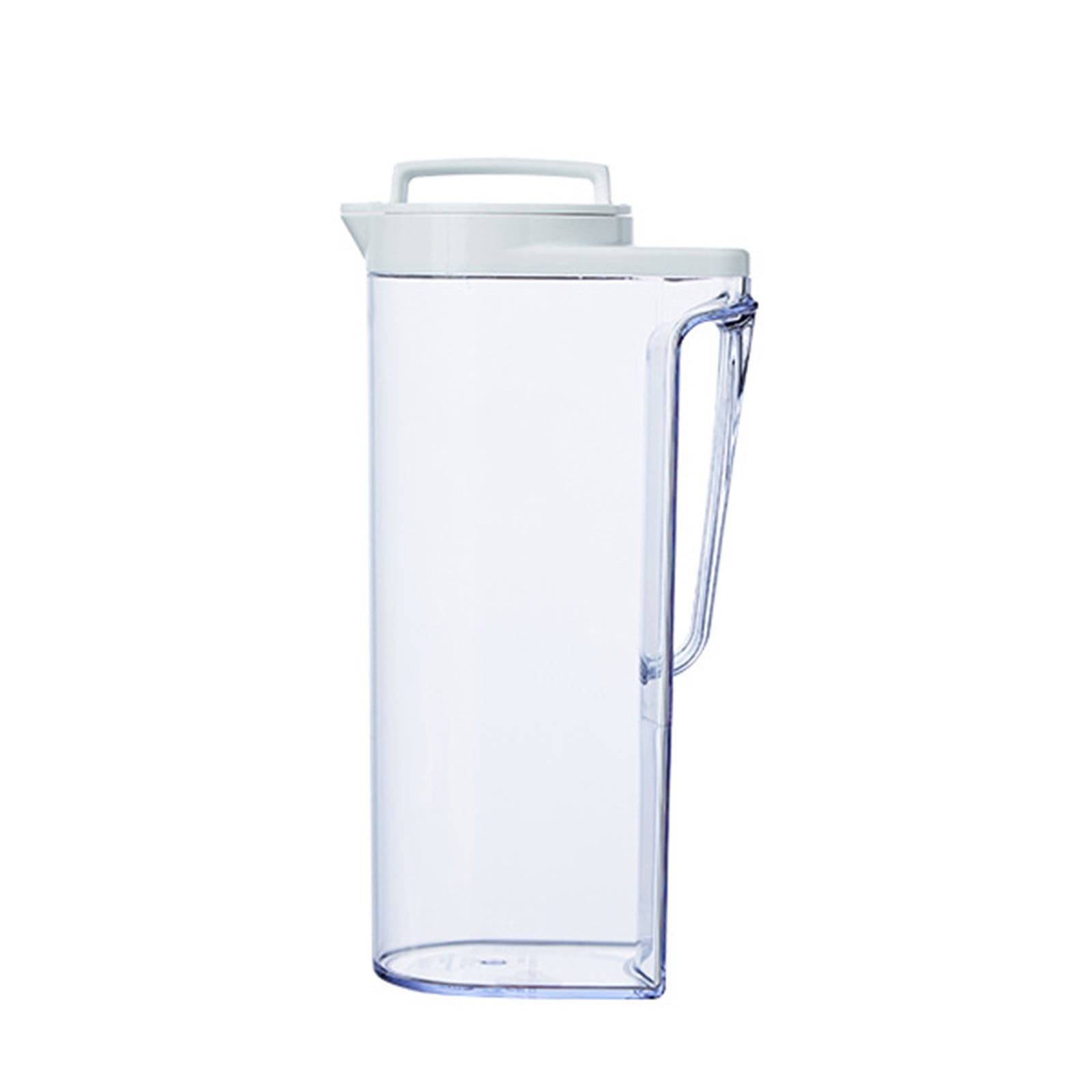 Plastic Pitcher with Lid, 2.2 L Fridge Water Carafe Jug with Handle for ...