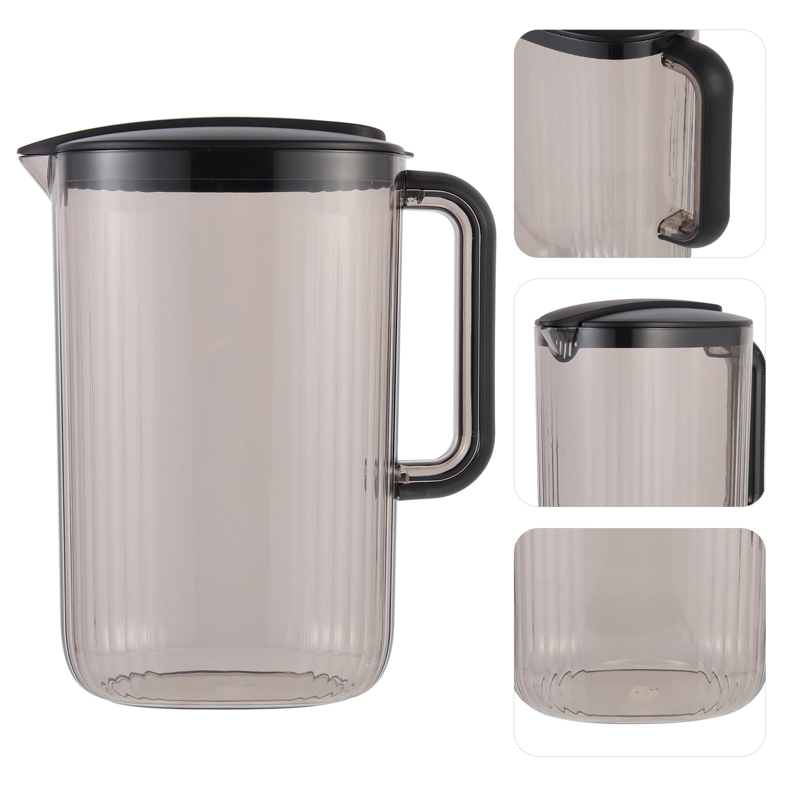 UKCOCO Black AS Material Water Pitcher for Home Large Capacity Portable ...