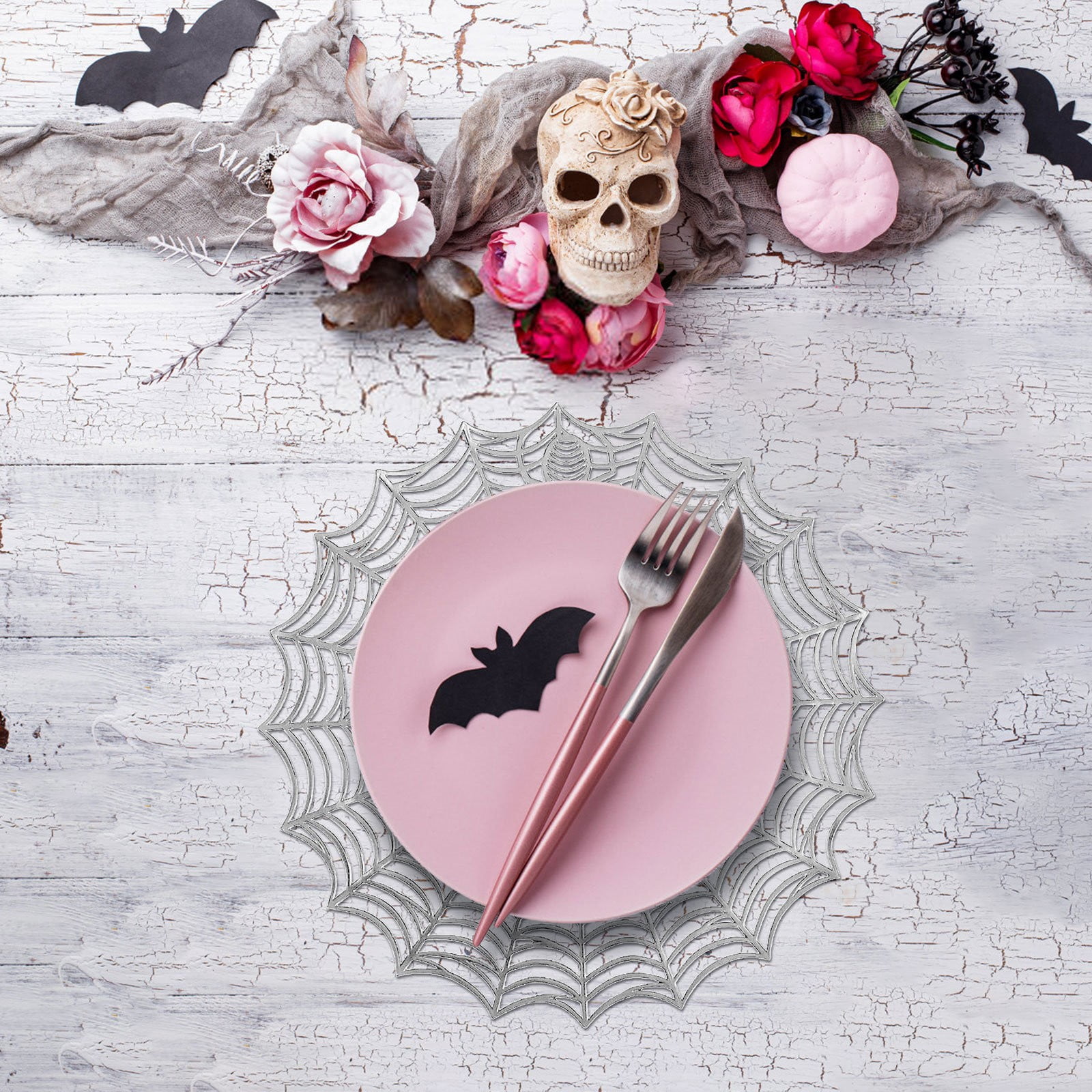 Plastic Placemats,Circular Dining Table Mat Cup Mat Hollowed Out ...