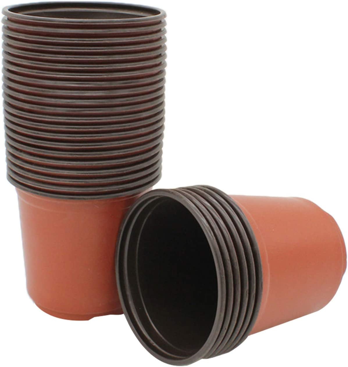 Plastic Plant Flower Pots Nursery Seedlings Pot Plant 100Pcs - Walmart.com