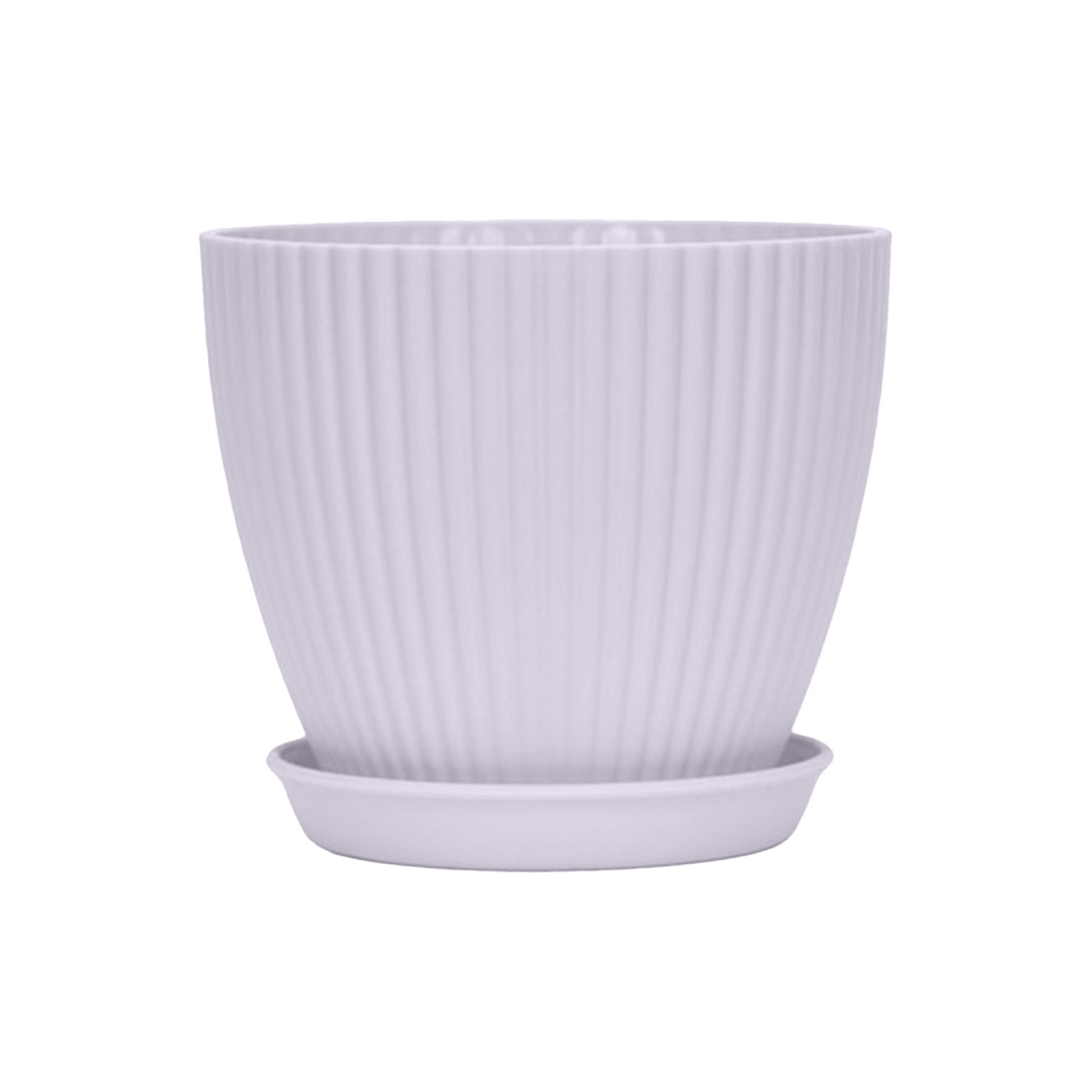 Plastic Plant Pots with Drainage Tray Thickened Flower Pots for Indoor ...