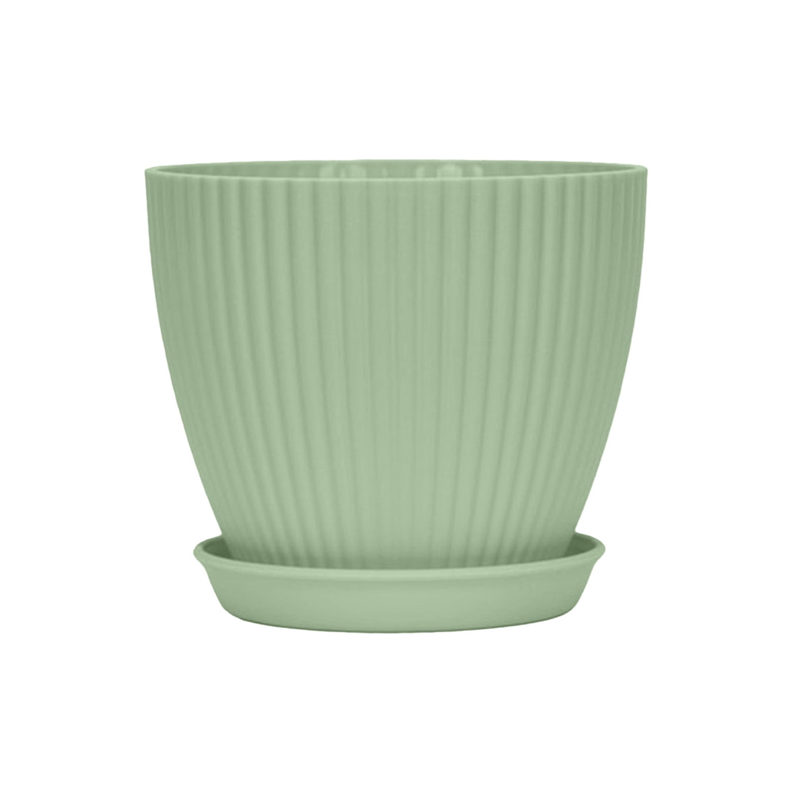 Plastic Plant Pots with Drainage Tray Thickened Flower Pots for Indoor ...