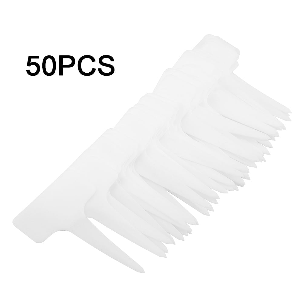 Plastic Plant Tags, 50PCS Gardening Plant T Tag Markers, Waterproof ...