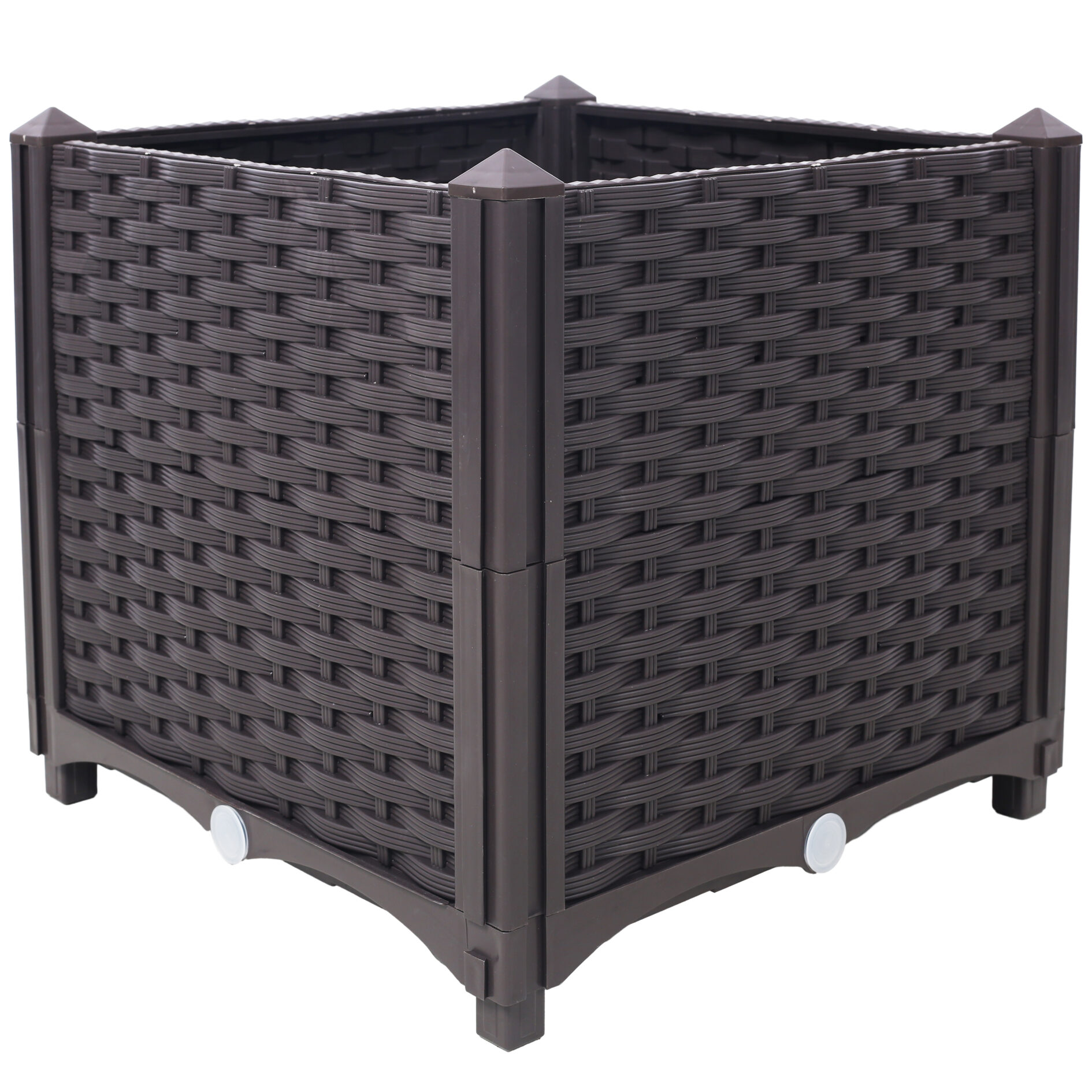 Plastic Planter Boxes, Deep Raised Garden Bed for Vegetables Flowers ...