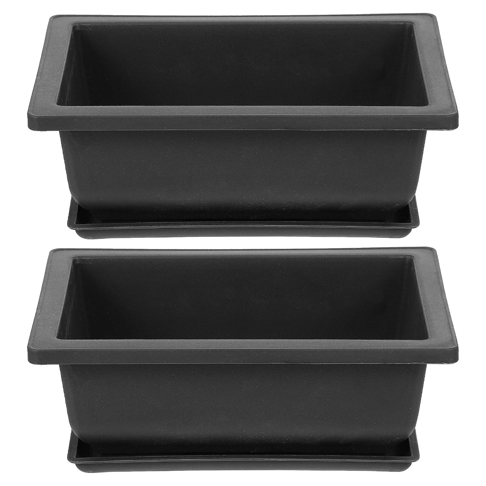 CIMAXIC Gardening Pots Plastic With Drainage System For Balcony 2 Sets ...