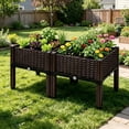 Plastic Planter Raised Beds, Raised Garden Bed Kit, Elevated Garden ...
