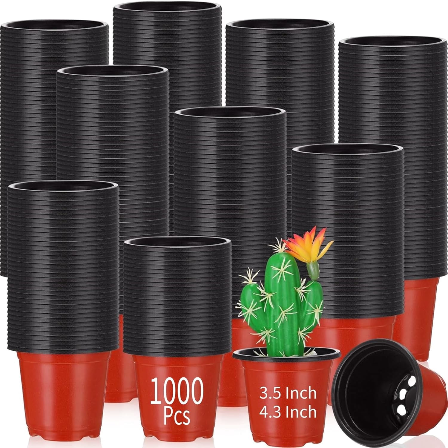 Plastic Plants Nursery Pot Bulk Seed Starting Pots Small Seedling Plant ...