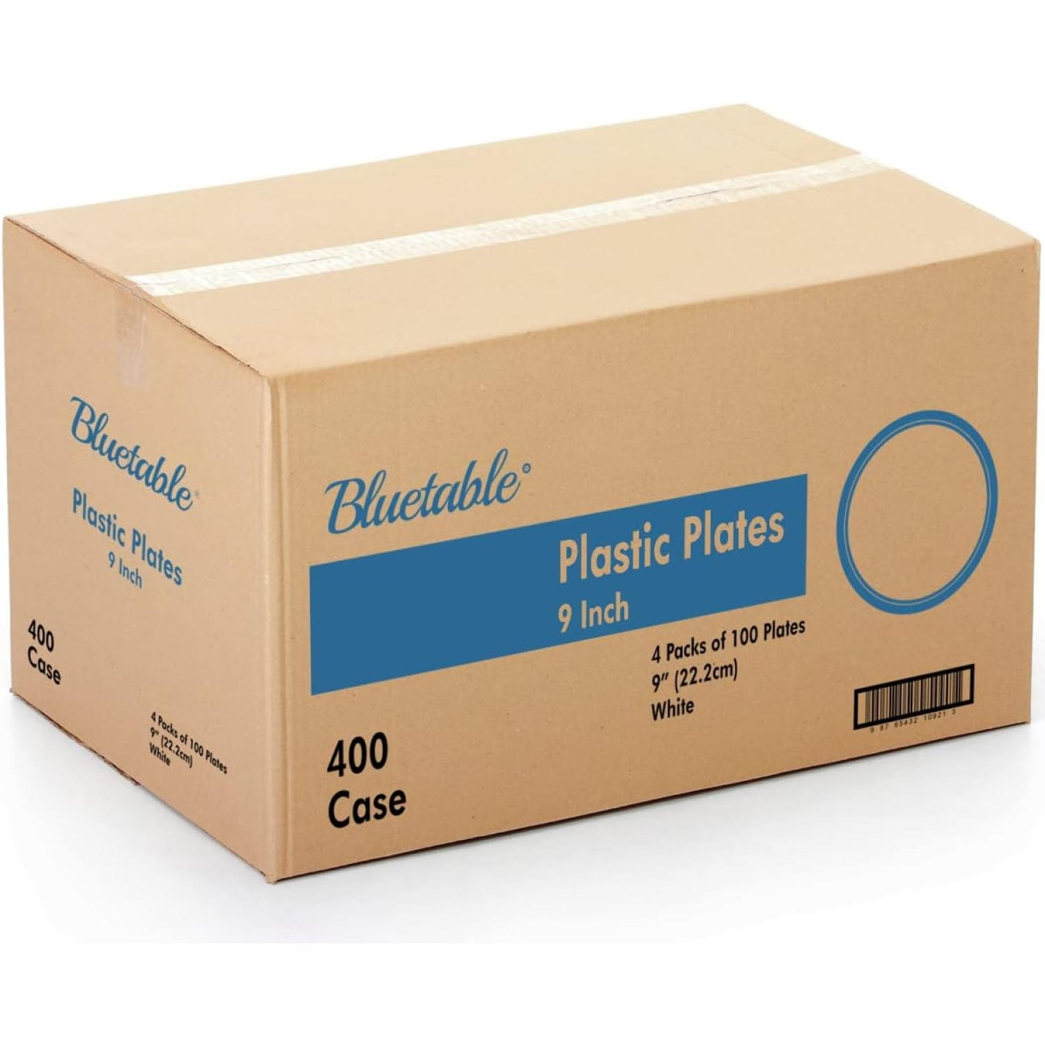 Plastic Plates Bulk 9 Inch 400 Case – White Disposable Plates Dinner ...