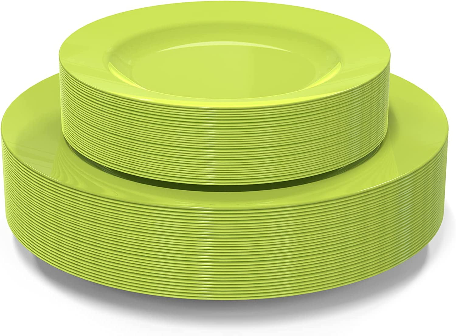Plastic Plates Disposable 60 PCS, Heavy Duty 30 Dinner Plates 10.25 ...