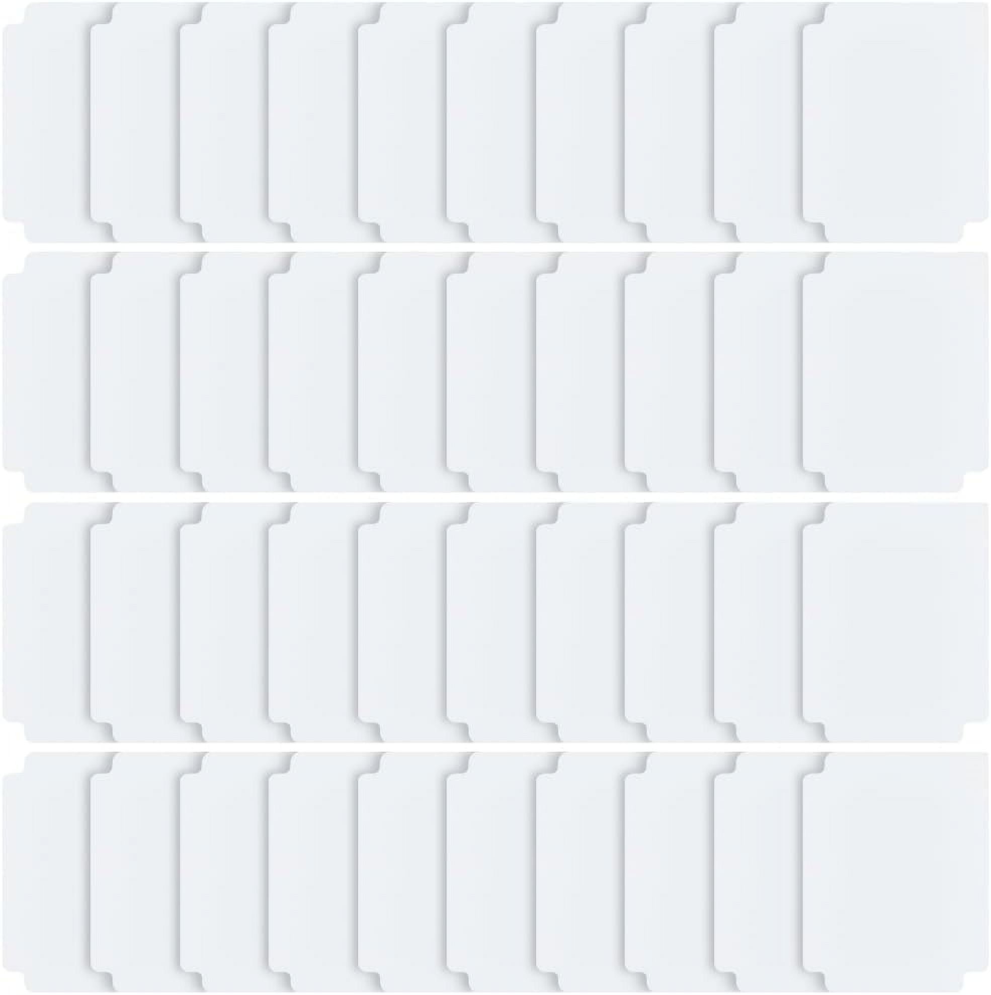 Plastic Playing Board Game Card Separator Trading Card Dividers White ...