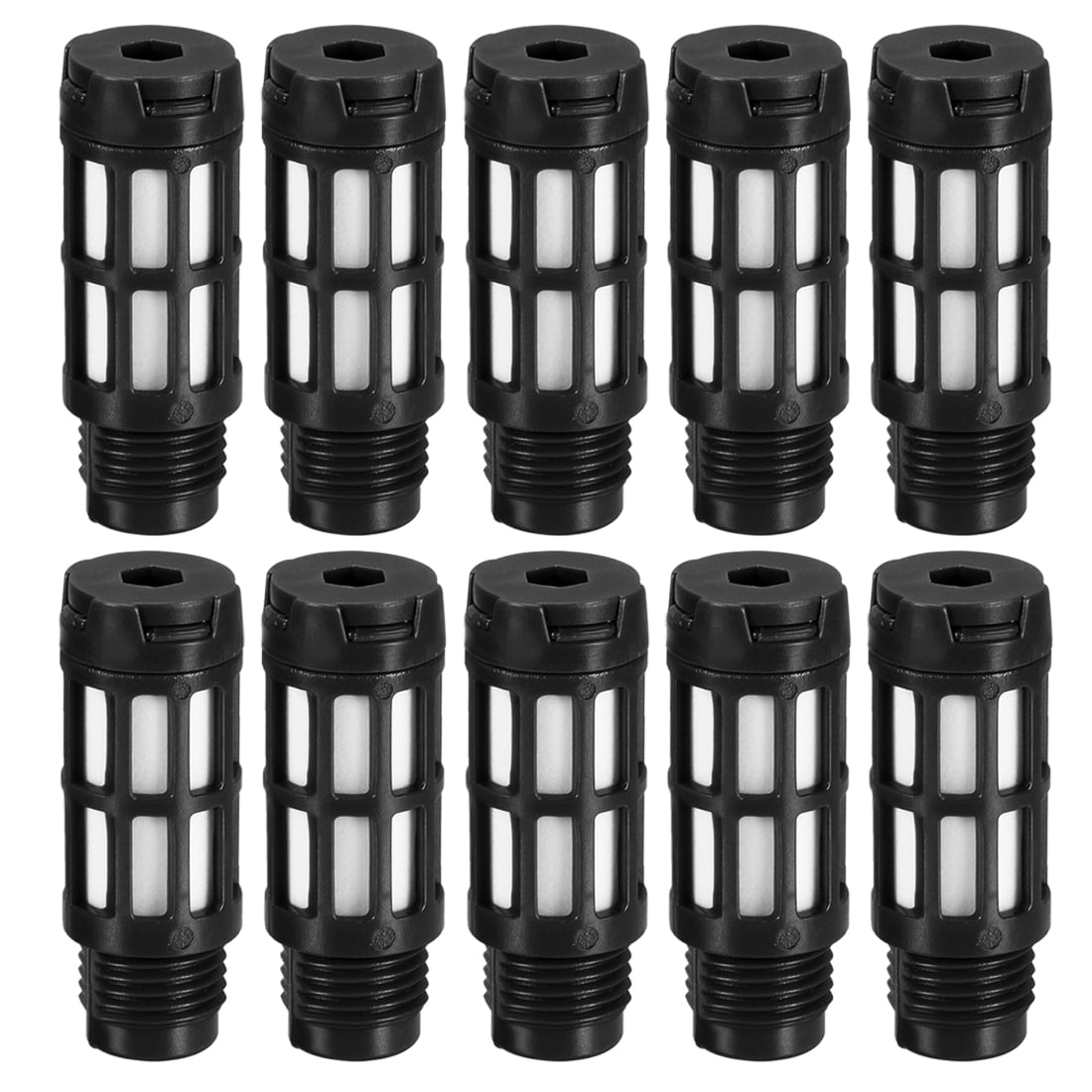 Plastic Pneumatic Muffler Exhaust Pneumatic Air Line Flow Control ...