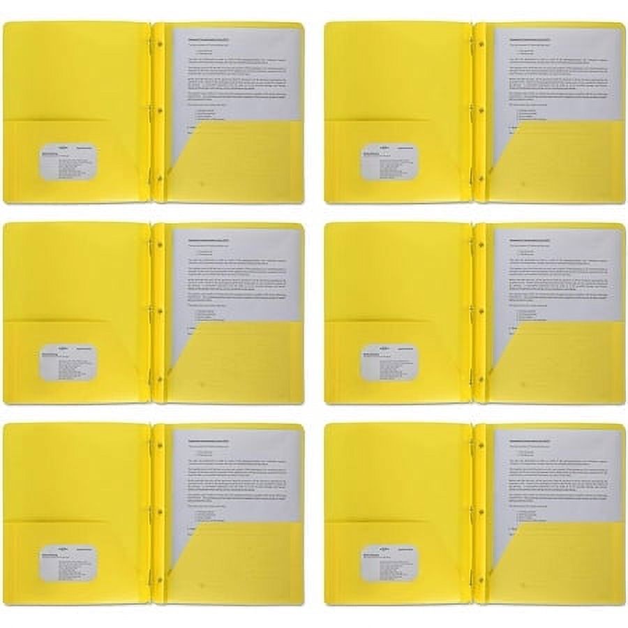 Plastic Pocket Folders, Colored Heavy Duty Durable Poly, 2 Pocket ...
