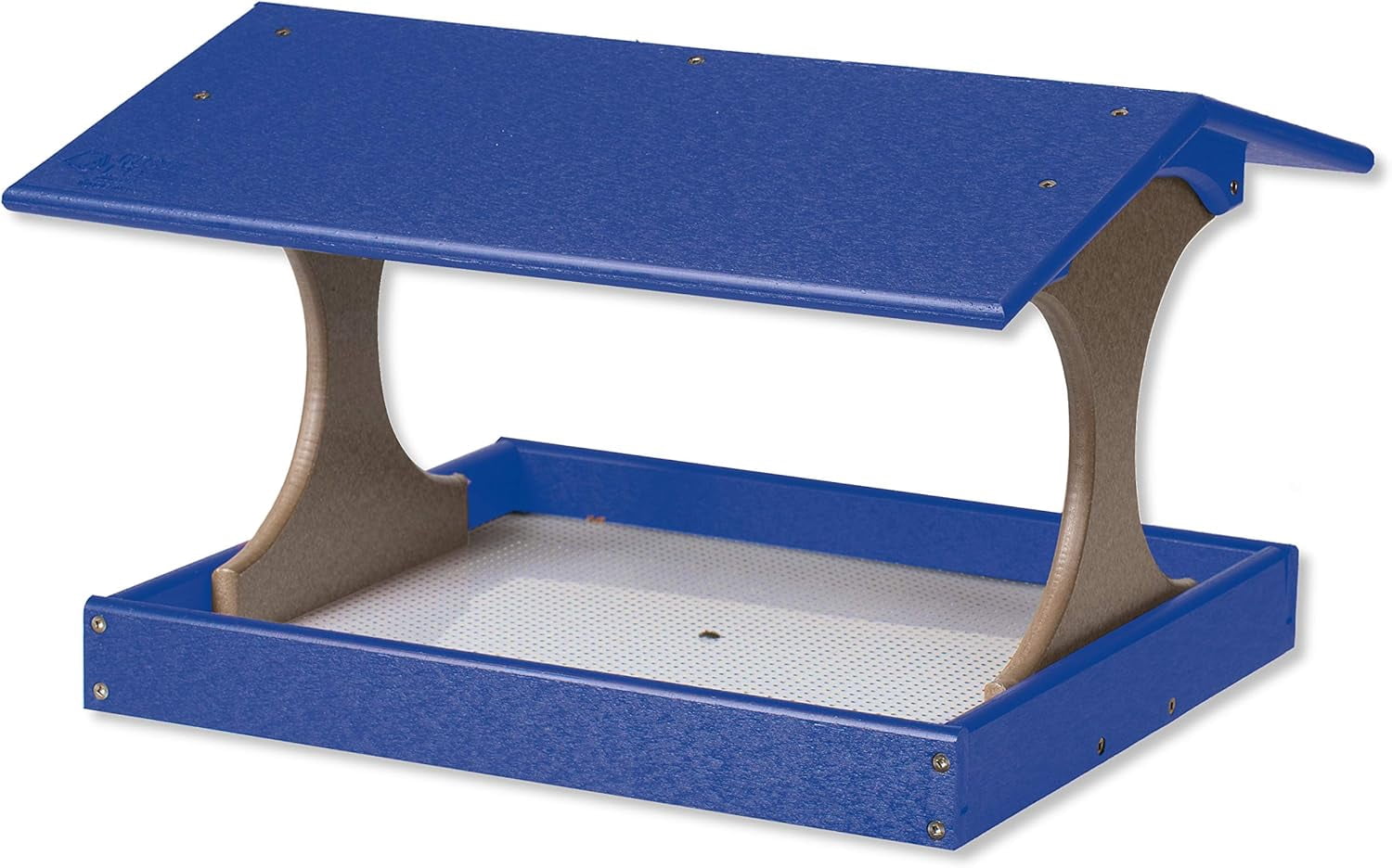 Plastic Poly Deluxe Fly Through Bird Feeder, Post Mount, All-Season ...