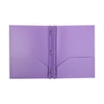 Plastic Poly Folders with 3 Prongs, Durable File Document Folders with ...