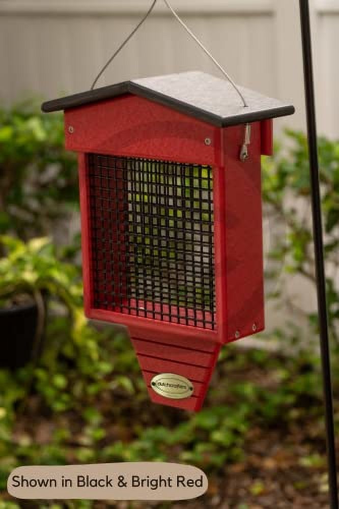 Plastic Poly Large Hanging Suet Bird Feeder with Tail Prop and ...