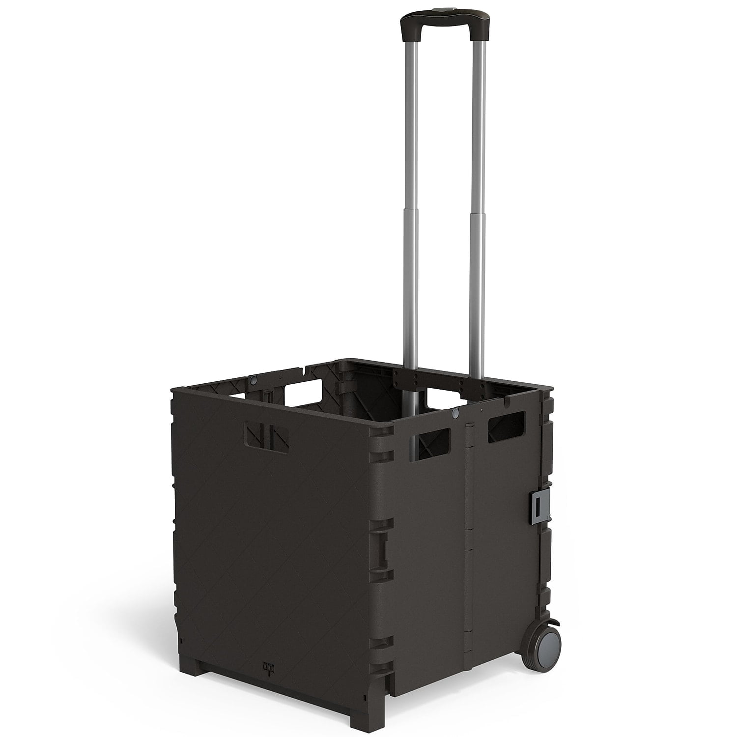 Plastic/Poly Mobile Utility Cart With Dual Wheel Black (St60714-Cc ...