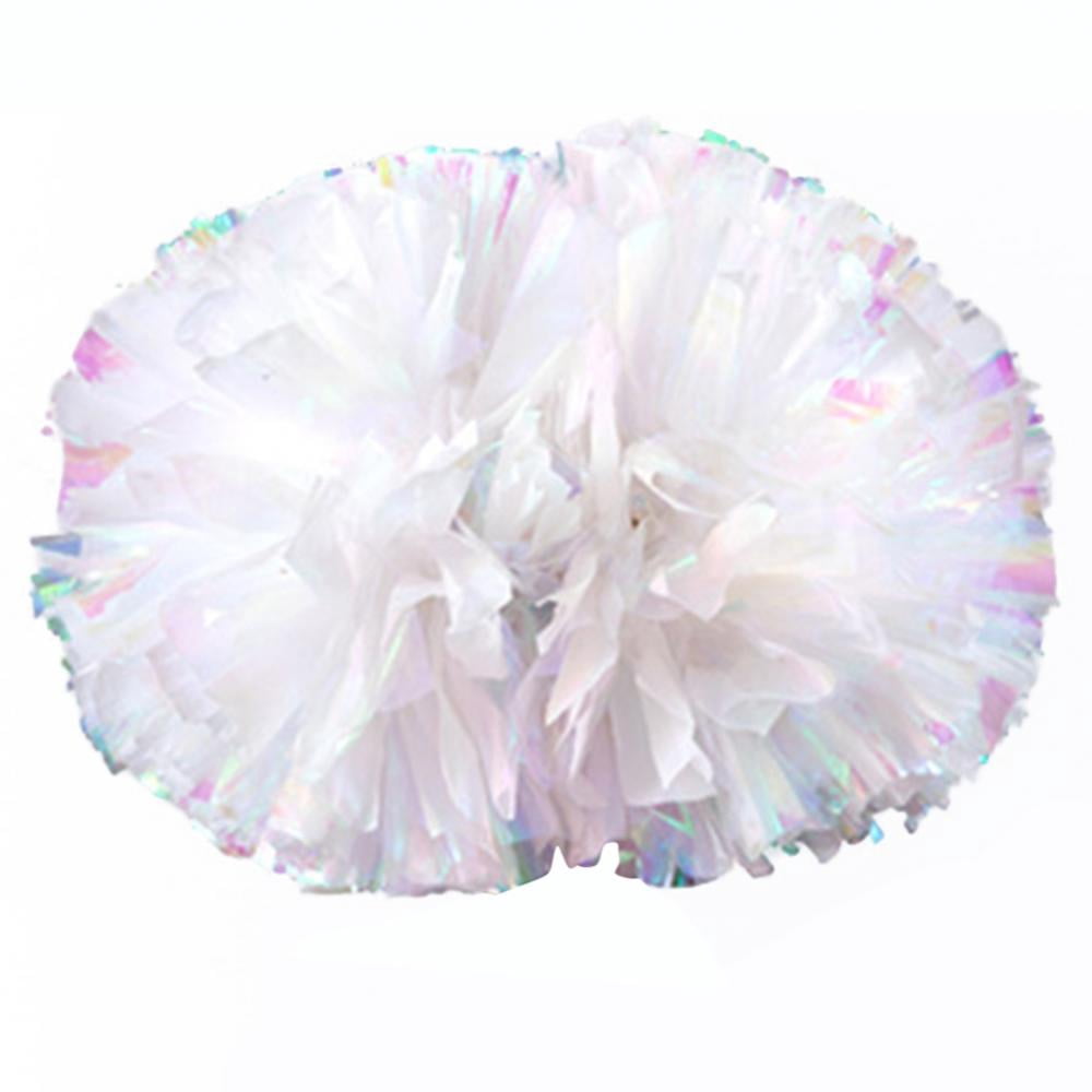 Plastic Poms Cheerleading Pom Metallic Foil Flower Balls for Festival ...