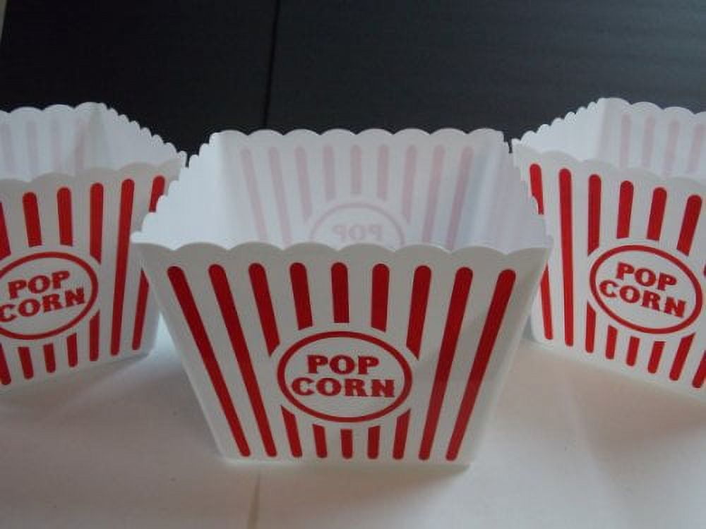 Plastic Popcorn Tub - 8.5" Square, 3 Pack by Greenbrier (3) - Walmart.com