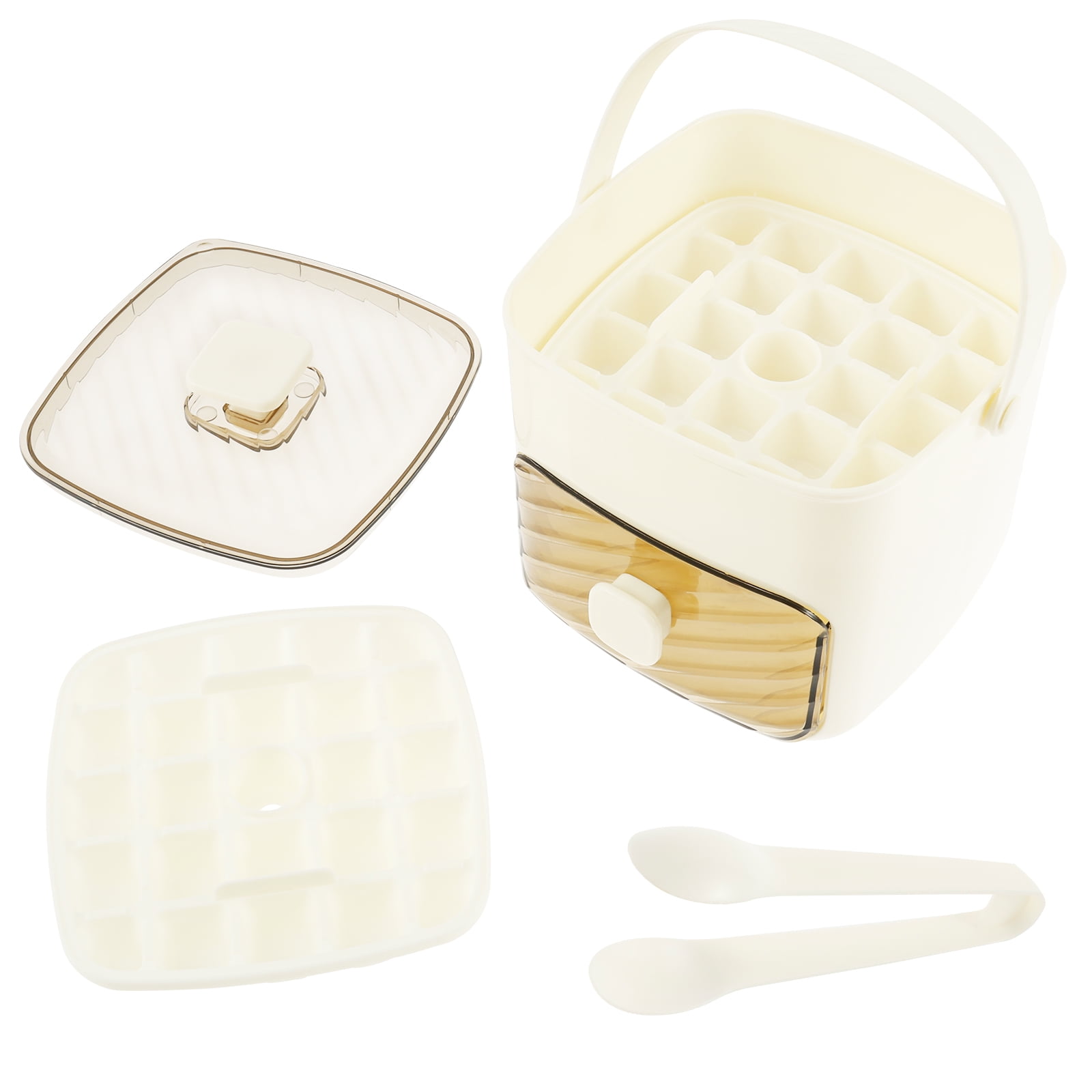 Plastic Portable Ice Bucket for Refrigerator Large Capacity Ice Cube ...