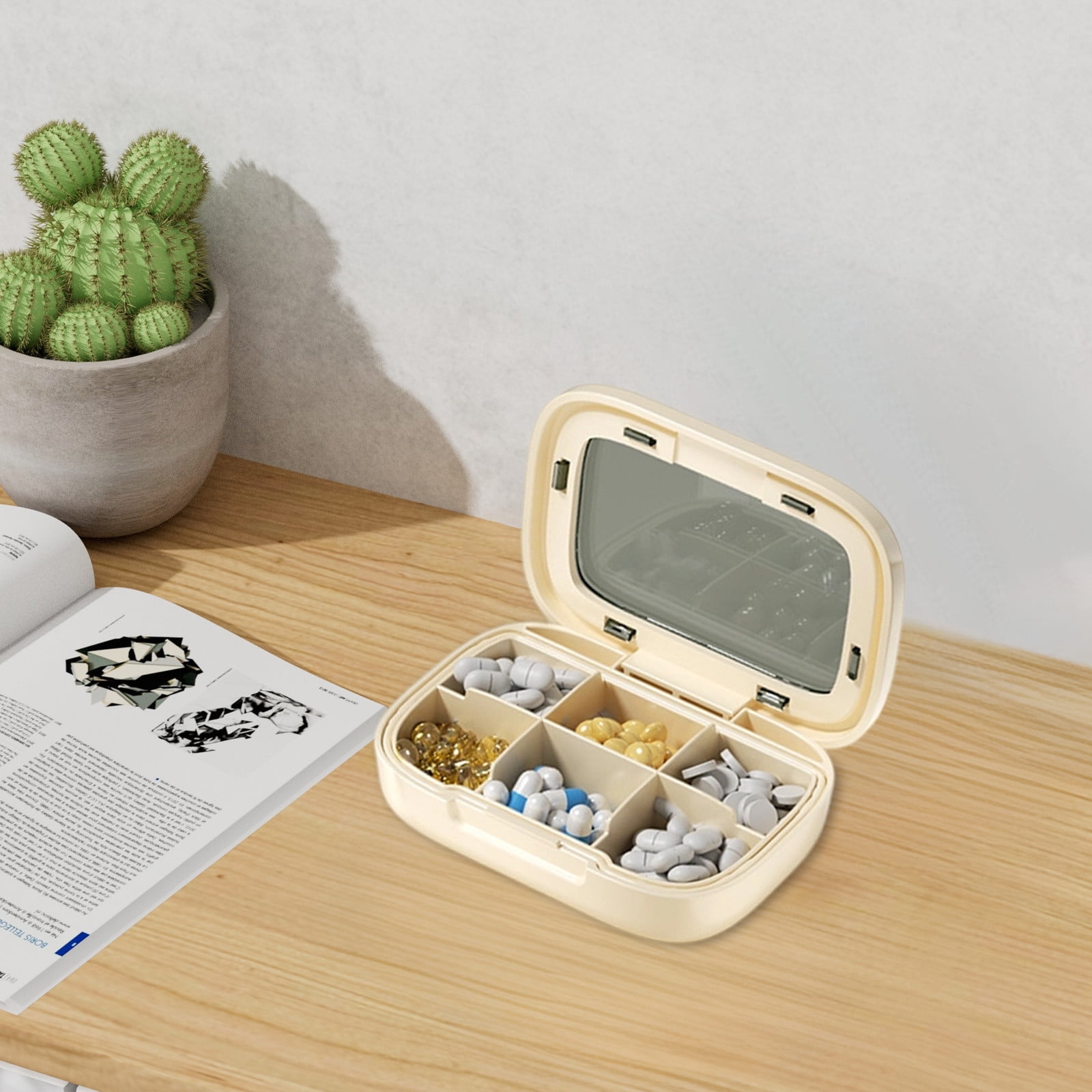 Plastic Portable Pill Case | Mini Travel Pill Organizer with ...