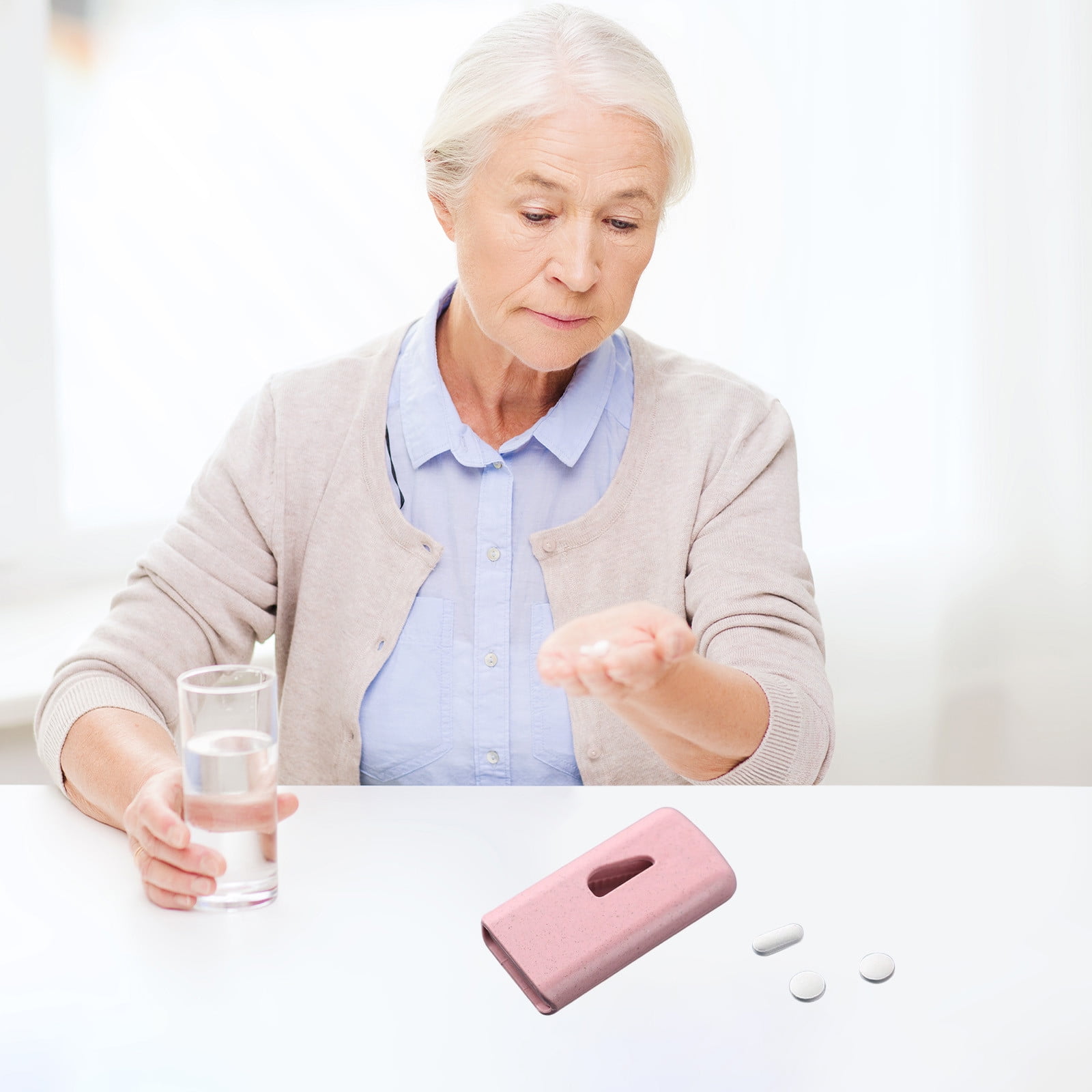 Plastic Portable Pill Dispenser for Tablets & Capsules - Accurate ...