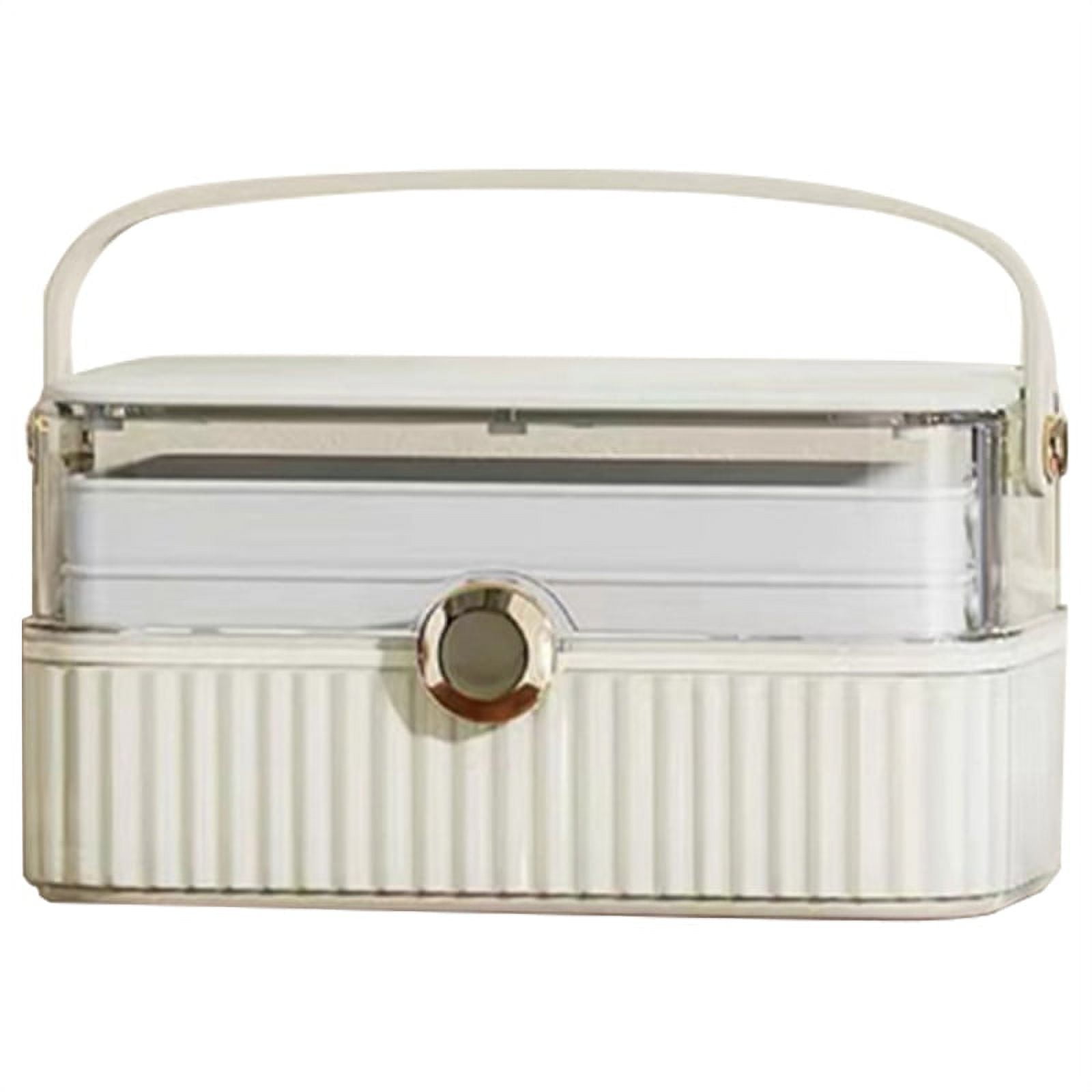 Plastic Portable Storage Organizer Double-Layer Emergency Pill Box ...