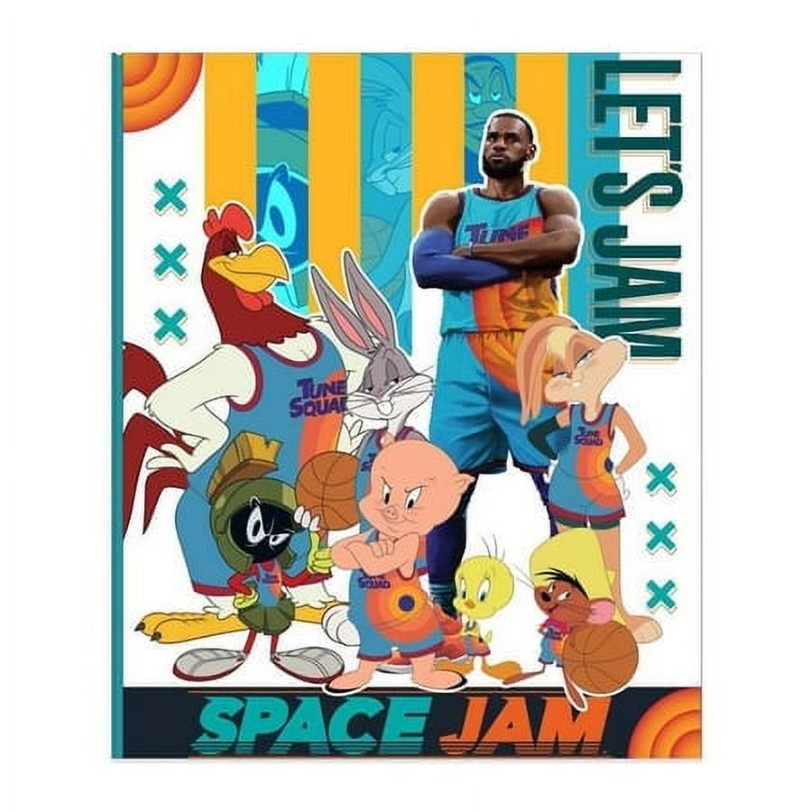 Plastic Portfolio with Prongs 2 Pocket Space Jam - Innovative Designs ...