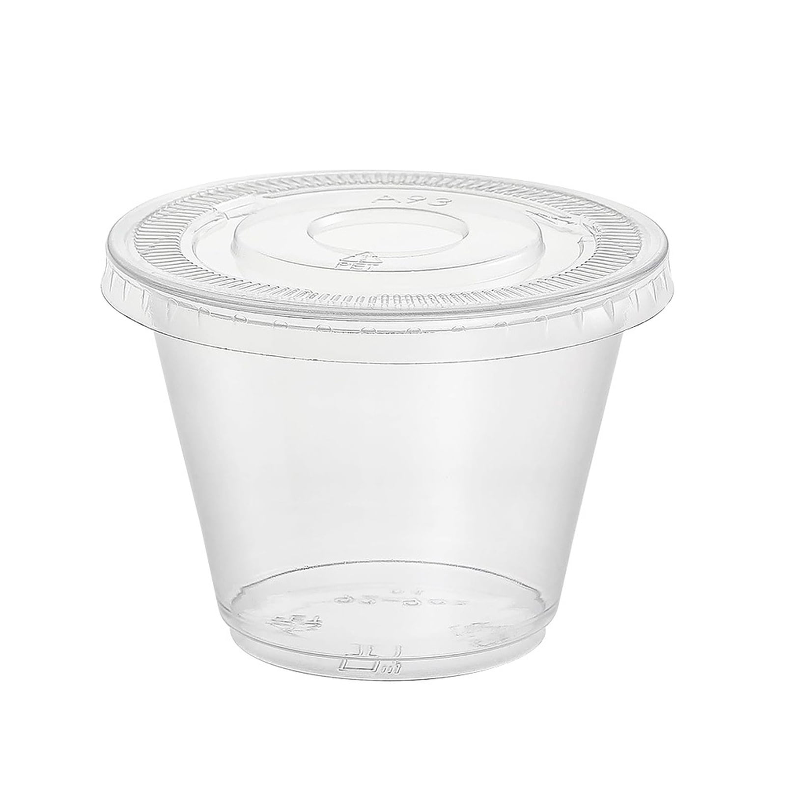 Plastic Portion Cup with Lid Disposable Food Storage Container Leak ...